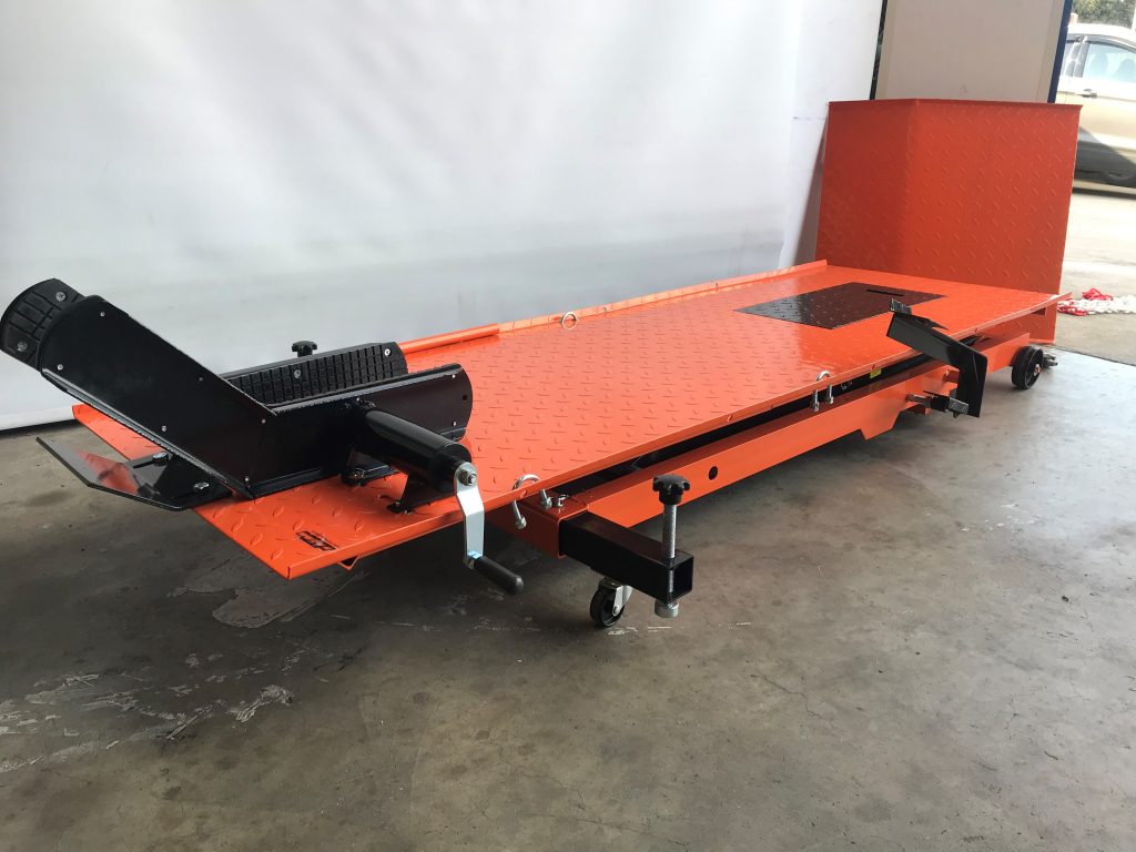 Motorcycle Air/Hydraulic Lift Bench 2000mm Long + Ramp - DTM Trading
