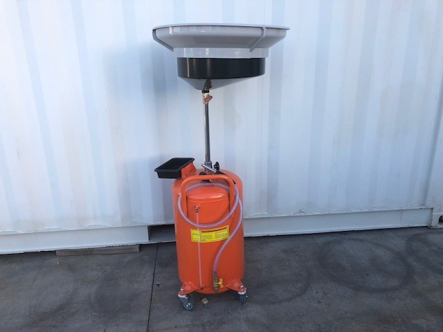 Oil Drainer waste oil collector 80ltr air to empty - DTM Trading