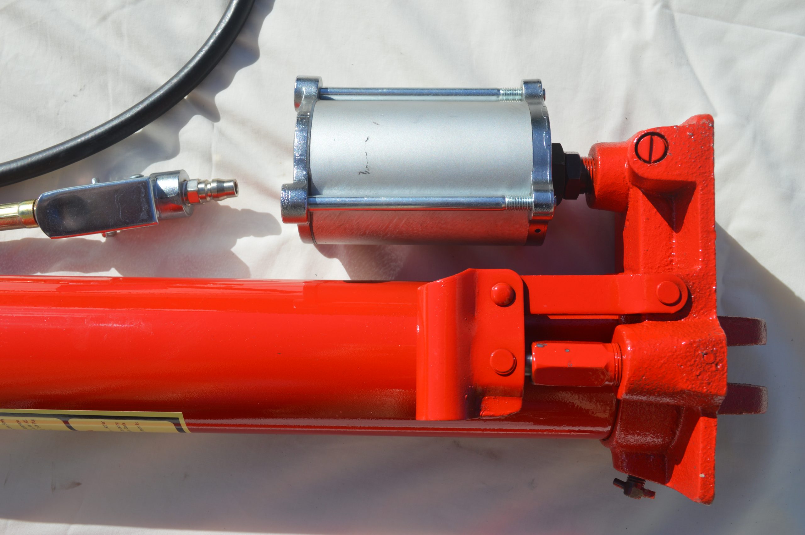 Air/hydraulic long ram 12000kg AS-1418-8-2008 - DTM Trading