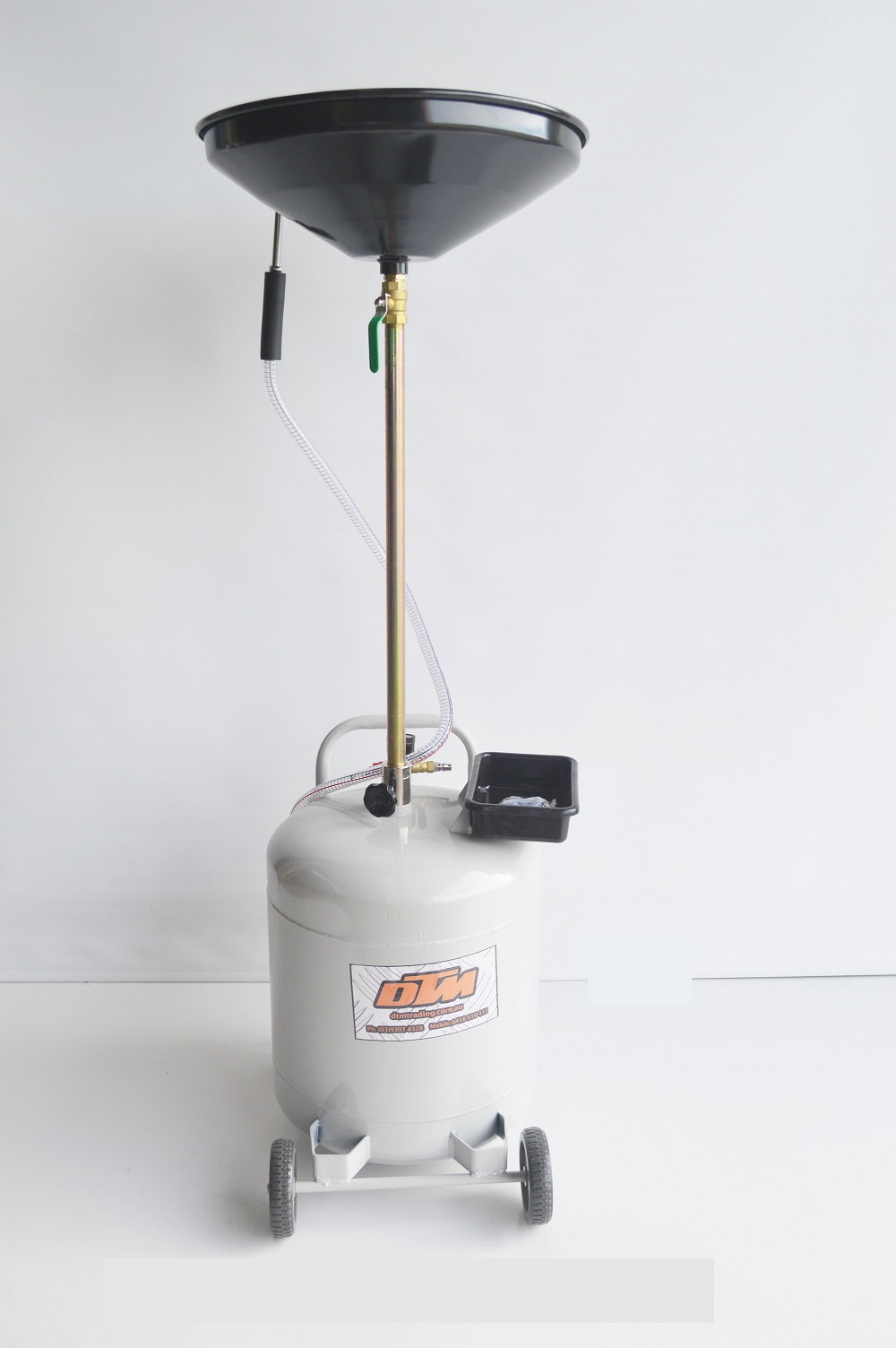 Oil Drainer waste oil collector 40ltr air to empty - DTM Trading