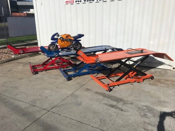 Air/Hydraulic Motorcycle Work Bench 2000mm - DTM Trading