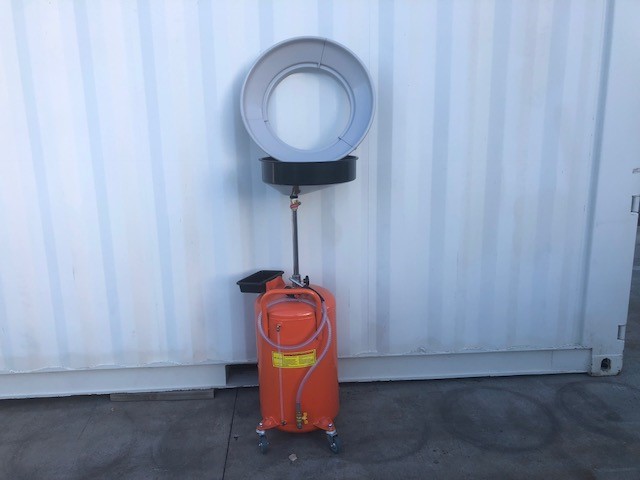 Oil Drainer waste oil collector 80ltr air to empty - DTM Trading