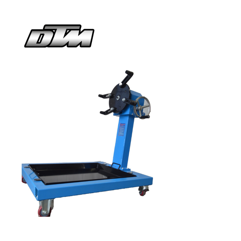 Engine Stand with Gear Drive Rotating Head and Drip Tray 300 kg - DTM ...