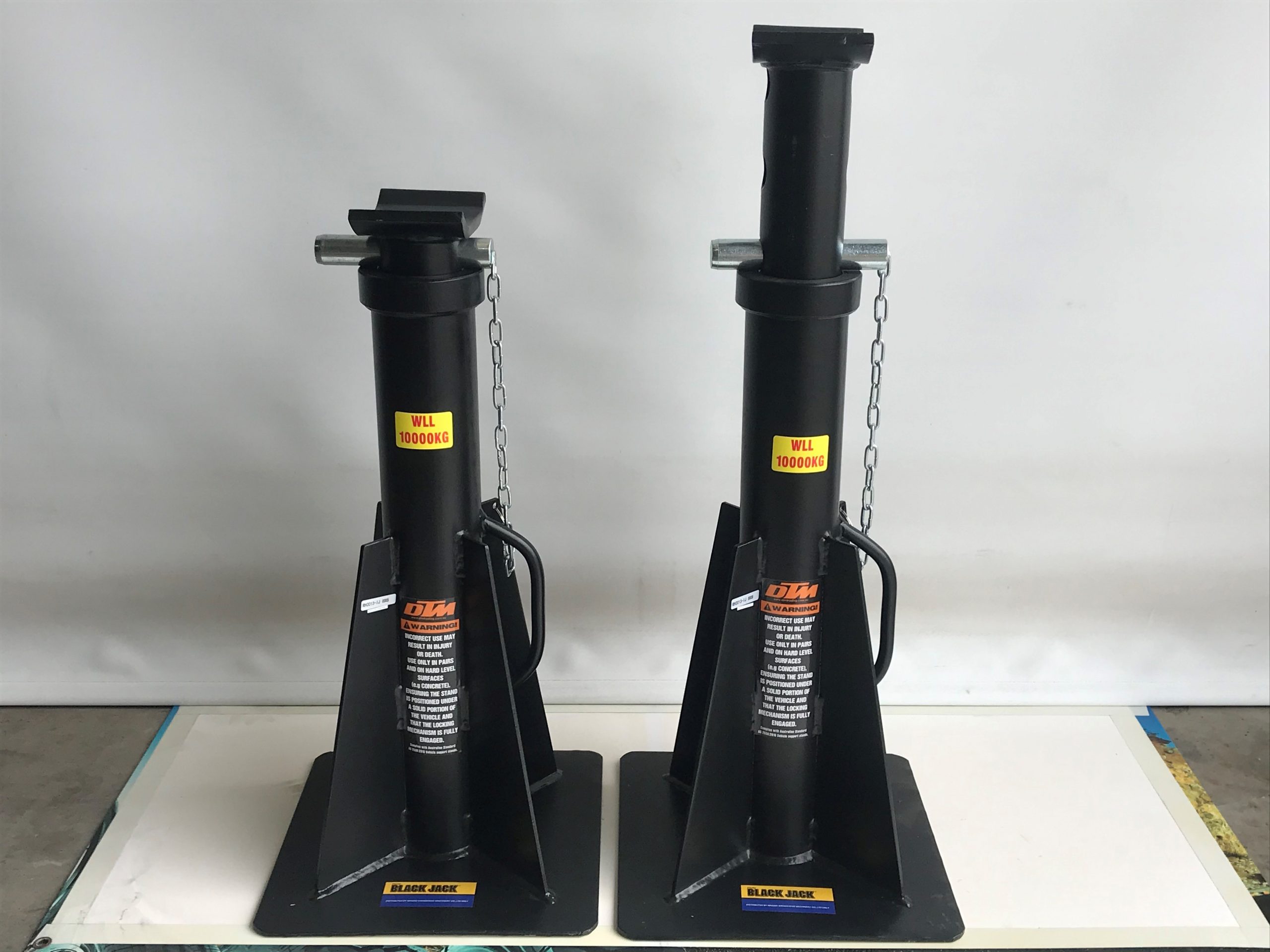 JACK STANDS 10000KG X 2 BLACK JACK HEAVY DUTY TRUCK JACK STANDS HIGH ...