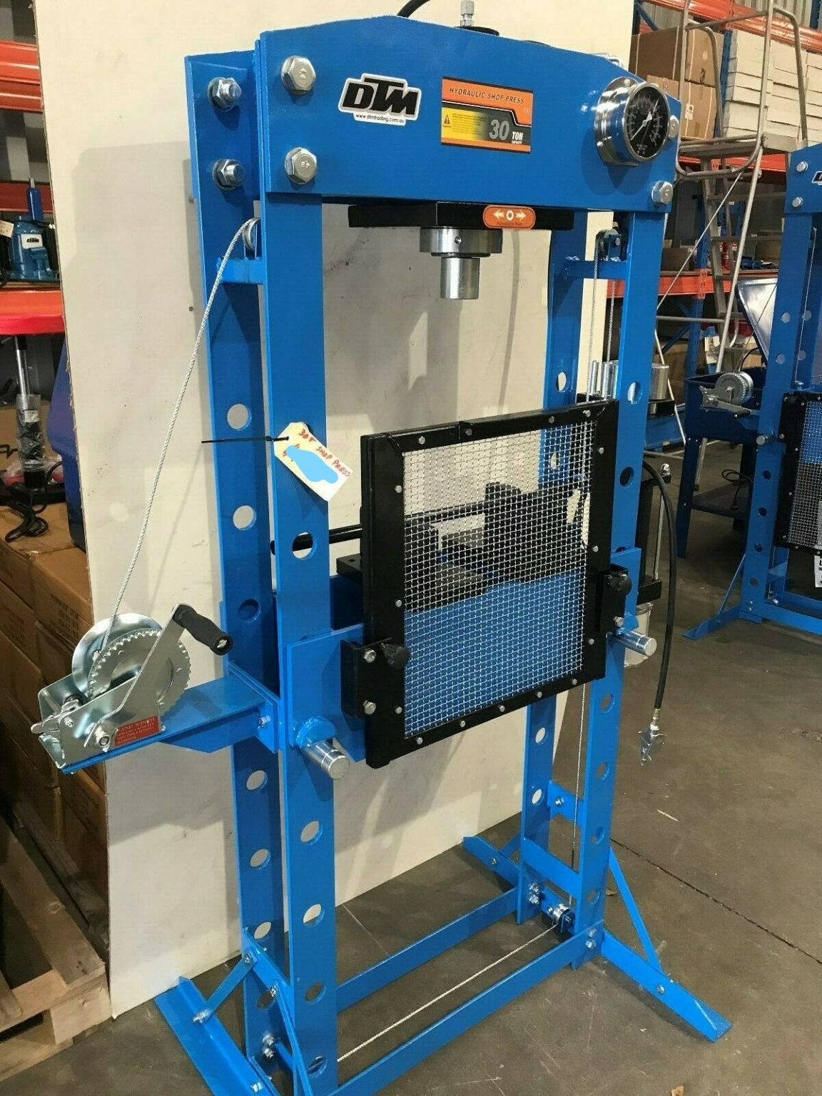 30ton Sliding Head Shop Press - DTM Trading