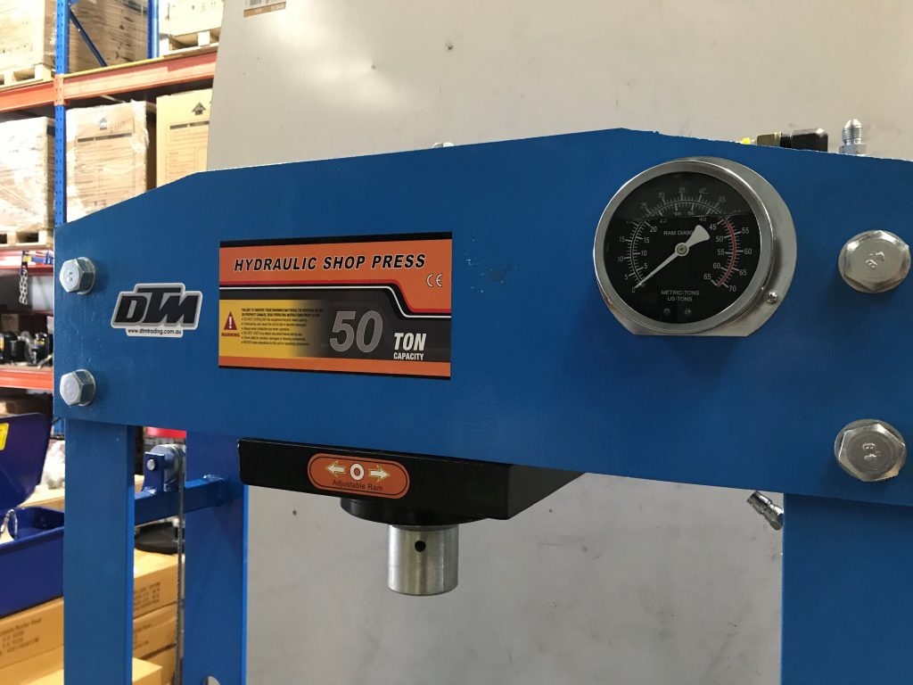 50 ton Shop Press Sliding Head - DTM Trading