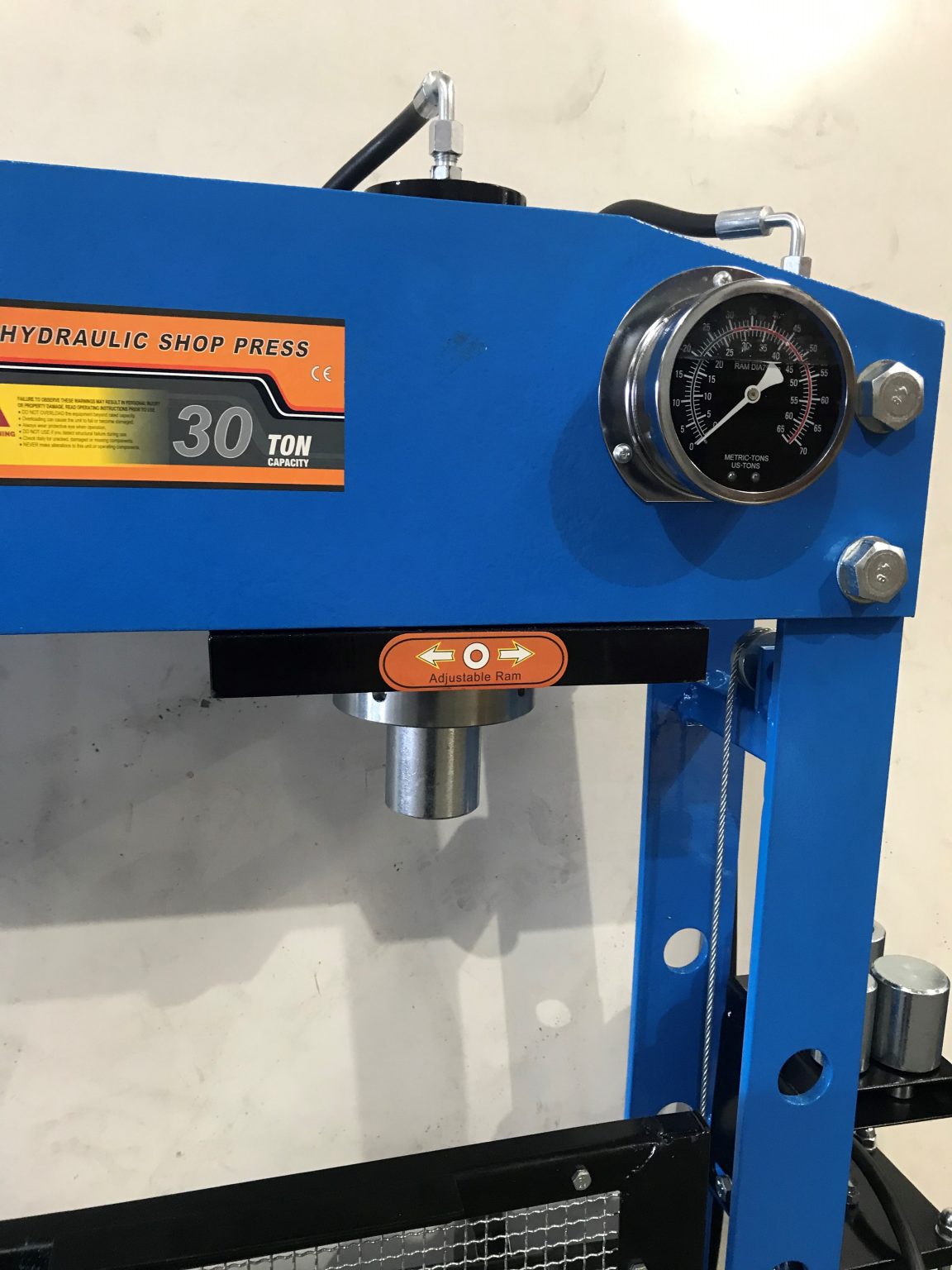 30ton Sliding Head Shop Press - DTM Trading