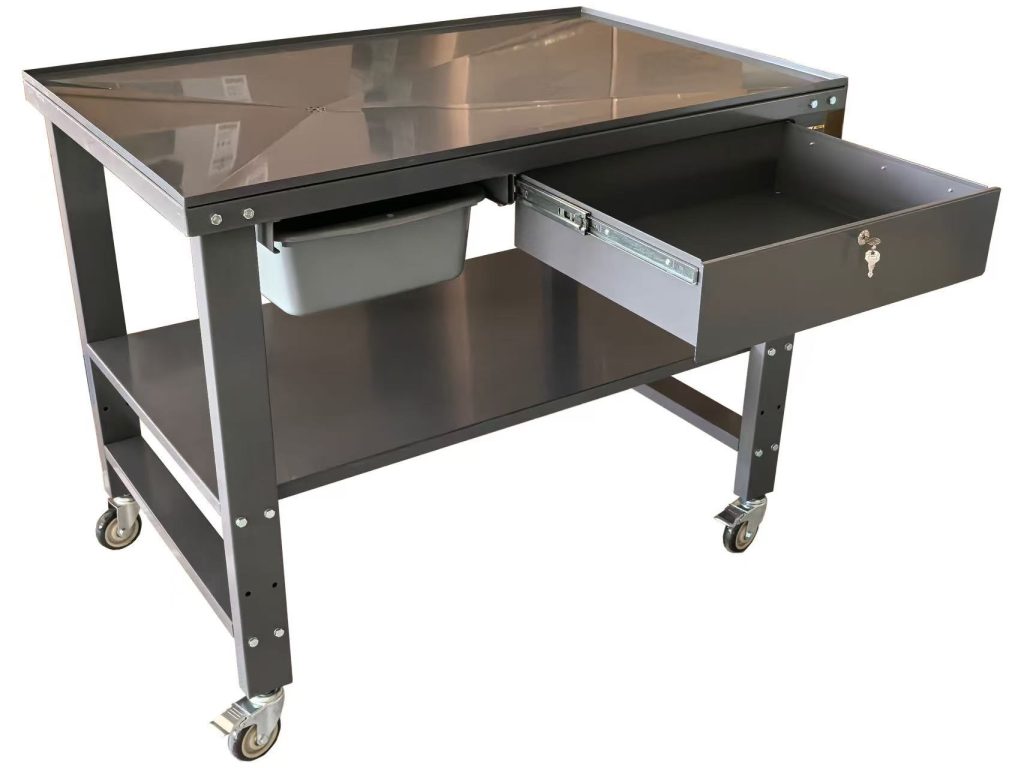 Heavy-Duty Tear-Down Work Bench With Fluid Catch - DTM Trading
