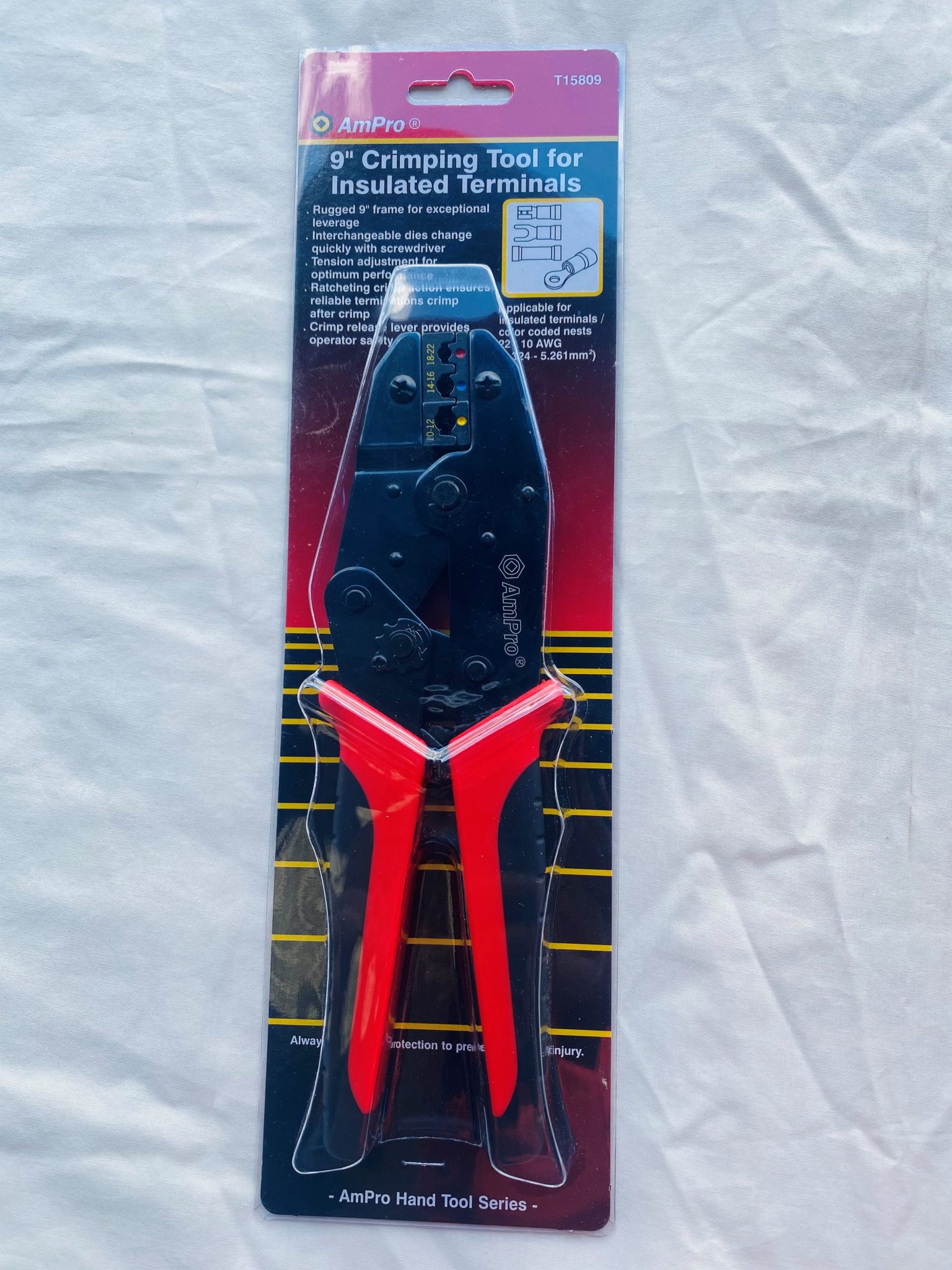 T15809 Insulated Terminal Crimping Tool - DTM Trading