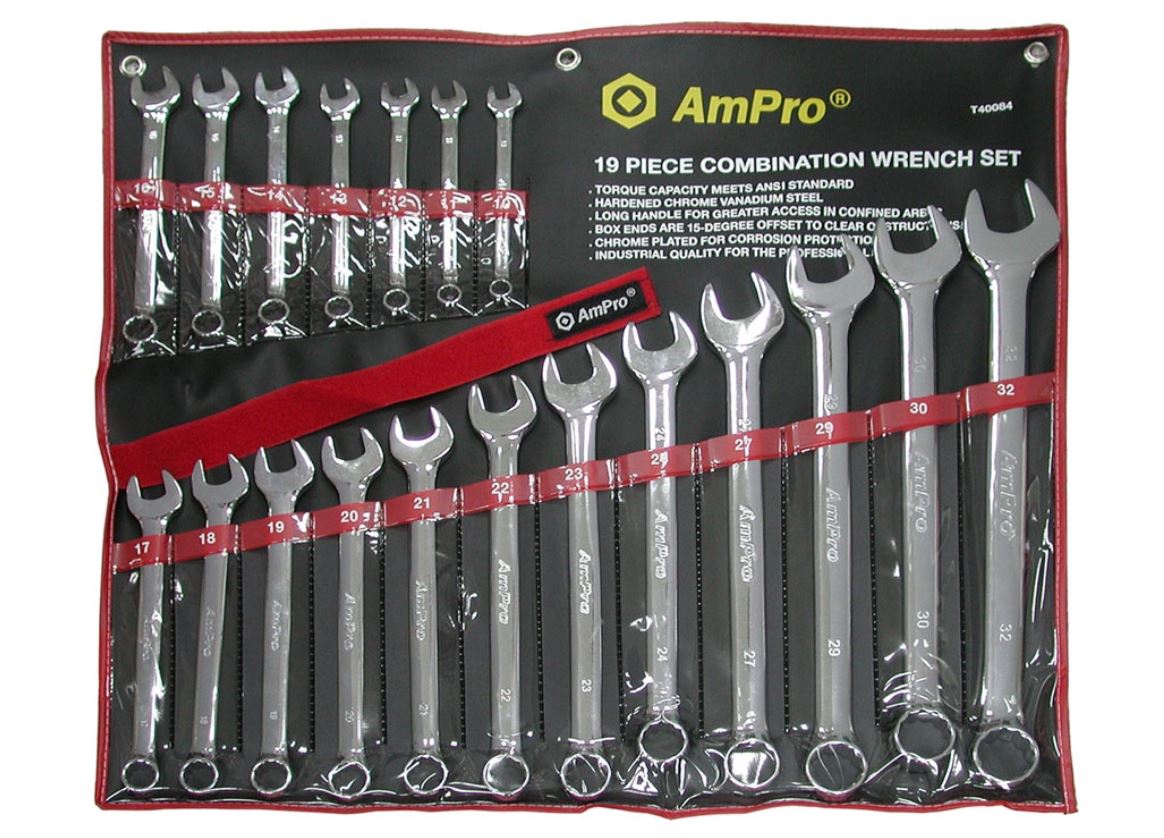 T40084 19 piece Combination Wrench Set