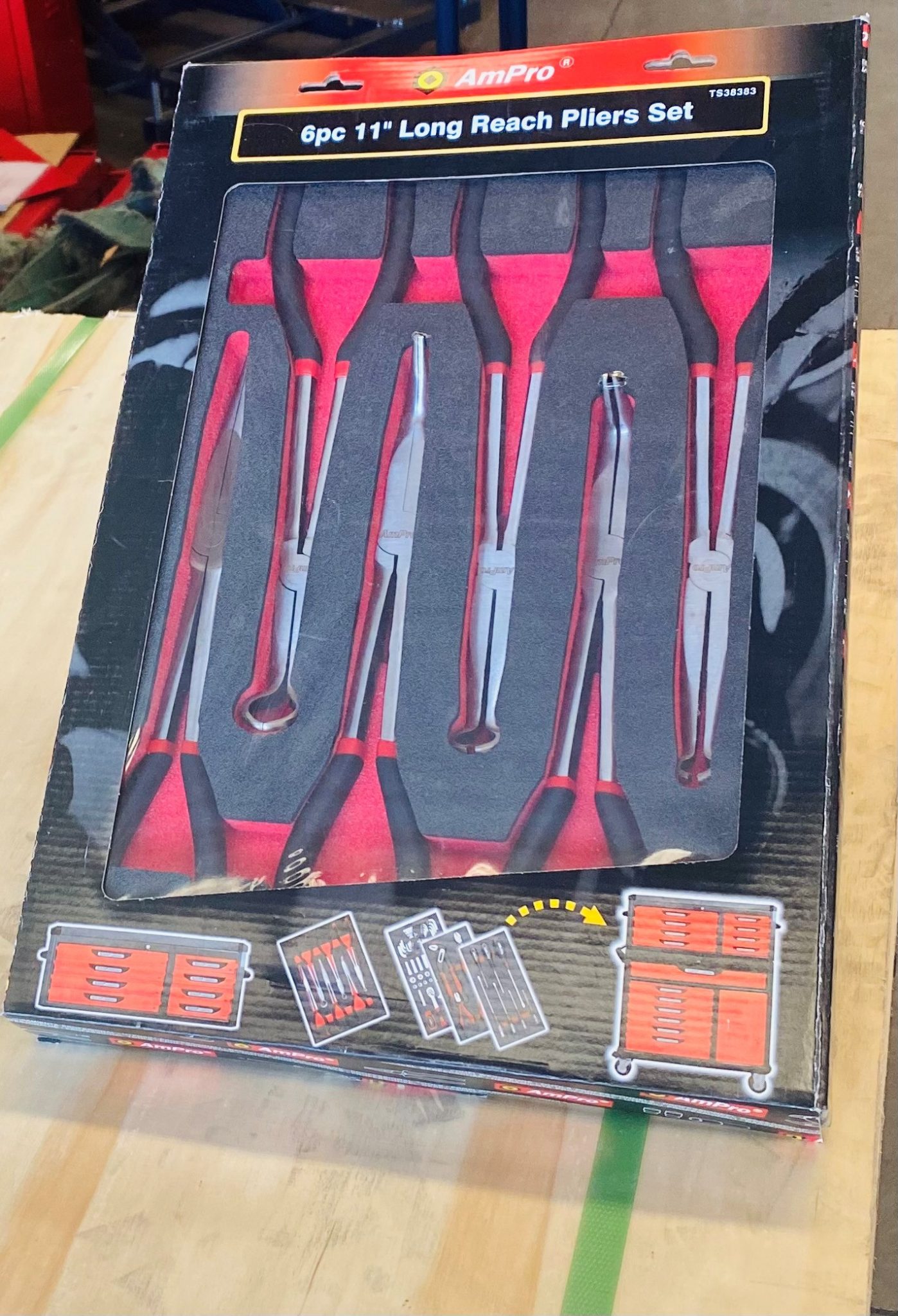 TS38383 6pc 11" Long Reach Pilers Set - DTM Trading